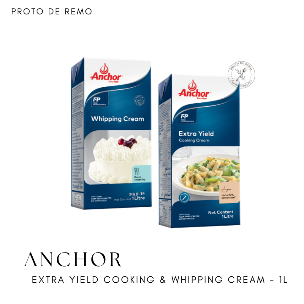 Jual Anchor Extra Yield Cooking Cream | Whipping Cream - 1L | Shopee ...