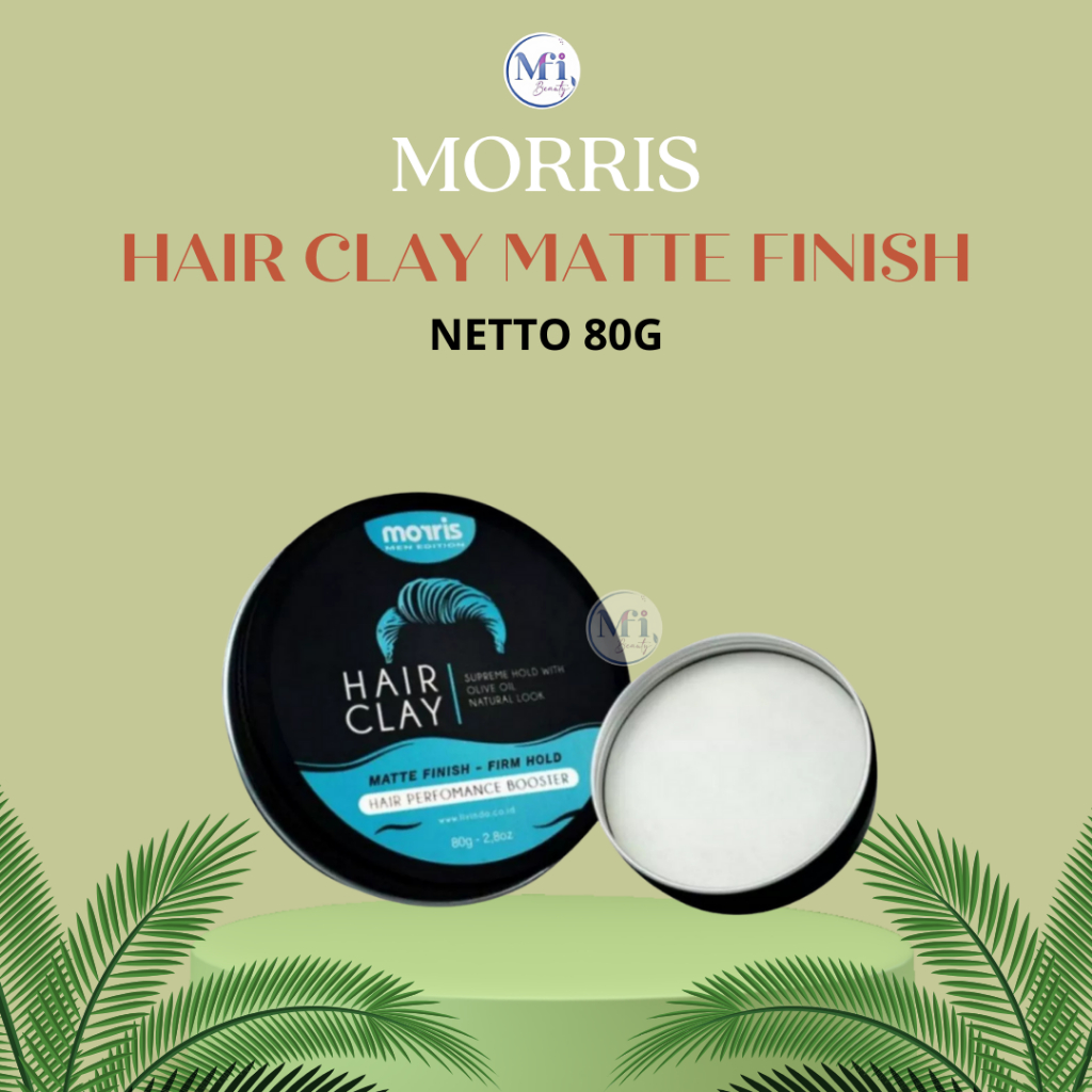 Jual MFI - Morris Hair Clay Matte Finish | Netto 80gr | Pomade Rambut ...