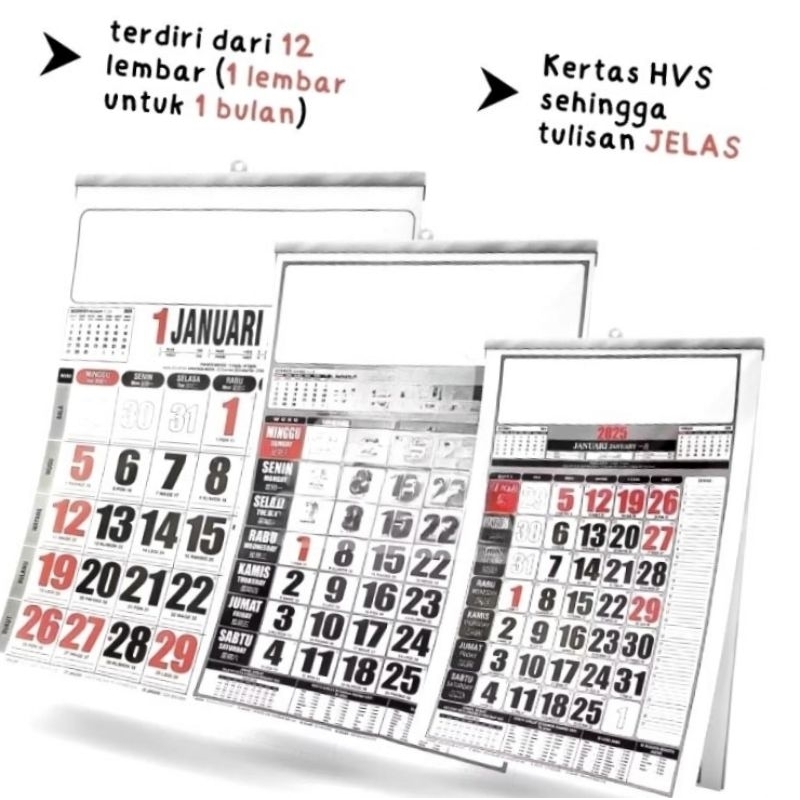 Jual KALENDER DINDING TAHUN 2025 TERBARU | Shopee Indonesia