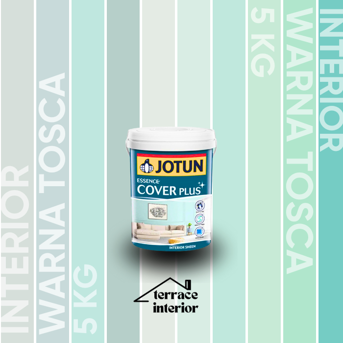 Jual Cat Tembok Jotun Cover Plus warna Tosca 5 Kg | Shopee Indonesia