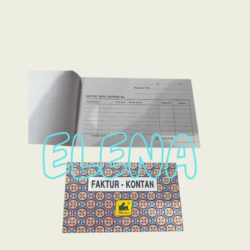 Jual bon faktur rangkap 1/bon faktur standart/bon faktur bahan stensil ...