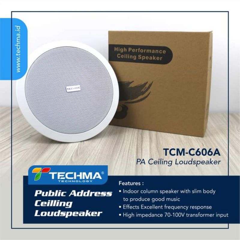 Jual Techma Ceilling Speaker plafon 6Watt 6inch | Shopee Indonesia