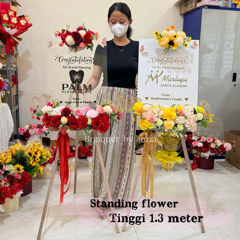 Jual (Ready) Jumbo Papan Bunga Standing Flowers 130cm | Bloom Box Balon ...