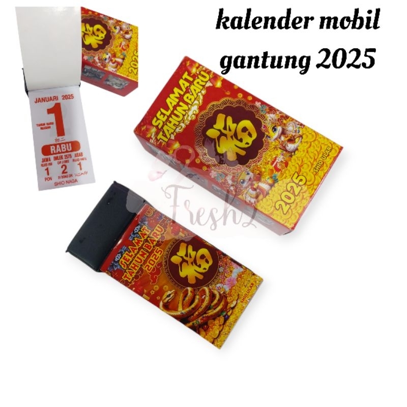 Jual KALENDER GANTUNG MOBIL TAHUN 2025/ KALENDER MINI / | Shopee Indonesia