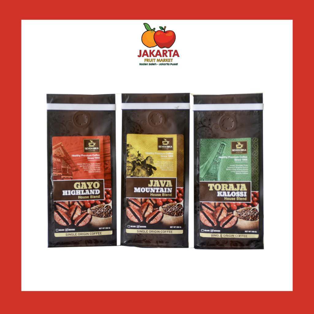 Jual SEVEN BIKA HIGHLAND PURE ARABICA 200G | Shopee Indonesia