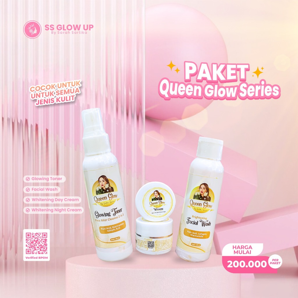 Jual PAKET QUEEN GLOW SSGLOWUP SERIES LEGEND BY SARAH SARTIKA- AMPUH ...