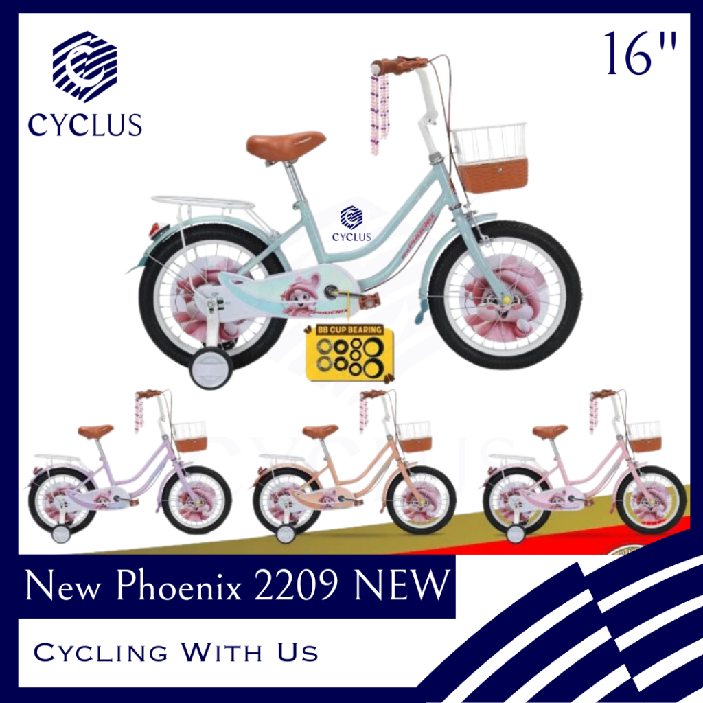 Jual Sepeda Mini Anak Perempuan New Phoenix 2209 AT Berkualitas Cakep ...