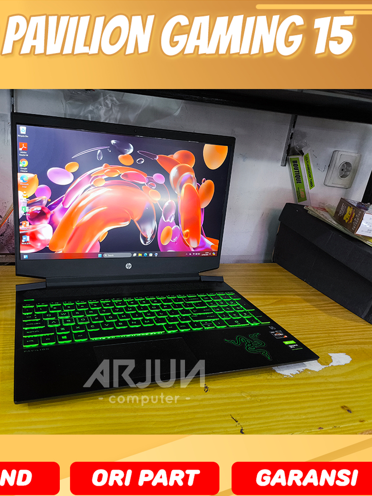 Jual HP PAVILION GAMING 15 SECOND, LAPTOP GAMING SECOND MURAH RYZEN 5 ...