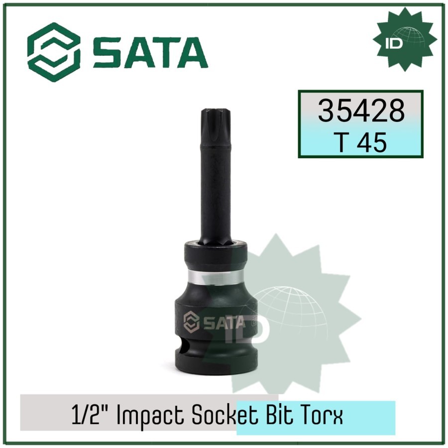 Jual Kunci Shock Bit T45 35428 1/2" Impact Socket Bit T45 Sata Tools ...