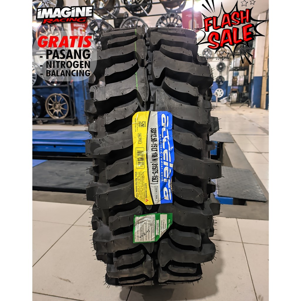Jual BAN MOBIL OFFROAD BUNGA TAHU KASAR 33 12,5 R15 ACCELERA BADAK ...