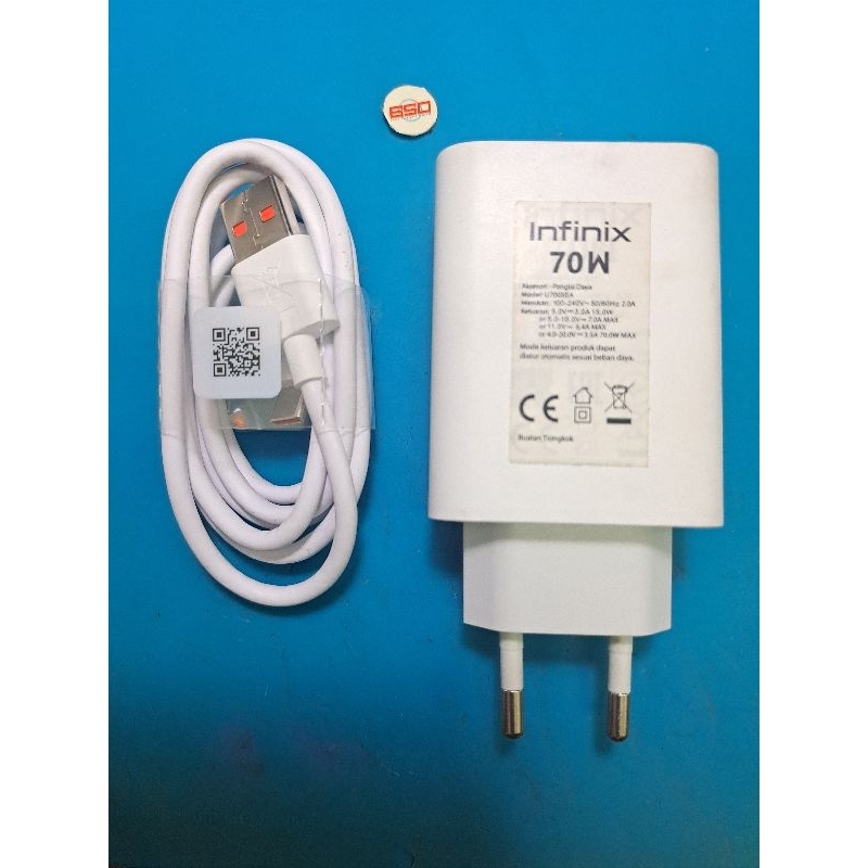Jual Adaptor Charger Kabel Data Infinix Note 40 Pro 4G 70Watt Original ...