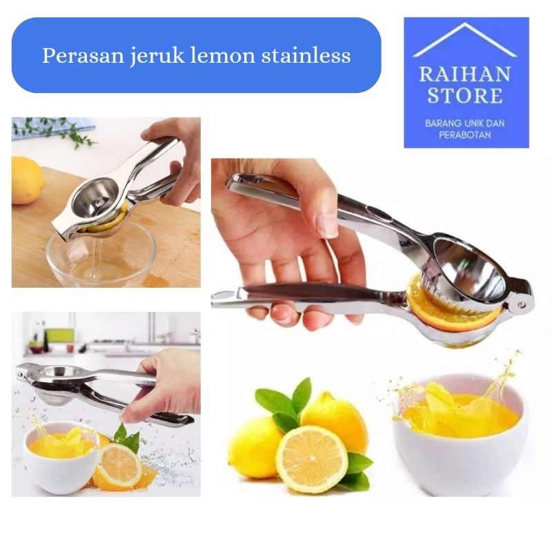 Jual Alat Peras Perasan Lemon Squeezer Jeruk Nipis Stainless Steel Besi ...