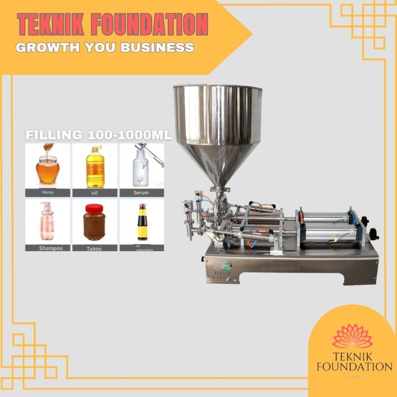 Jual Mesin Filling 2 Nozzle Mesin Pengisi Cairan Pasta Filler 100 ...