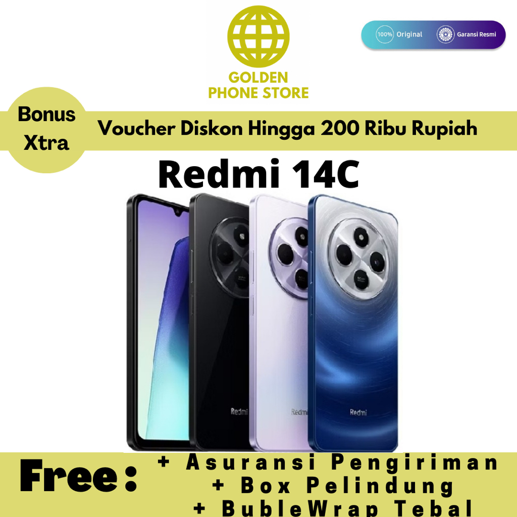 Jual Xiaomi Redmi 14C 6GB/128GB - Original & Garansi Resmi Xiaomi ...