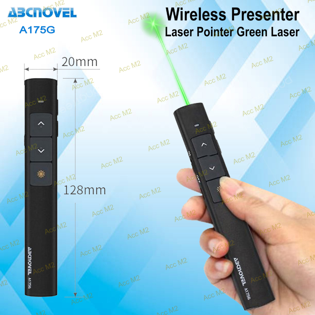 Jual Wireless Presenter Green Laser ABCNOVEL A175G | Shopee Indonesia