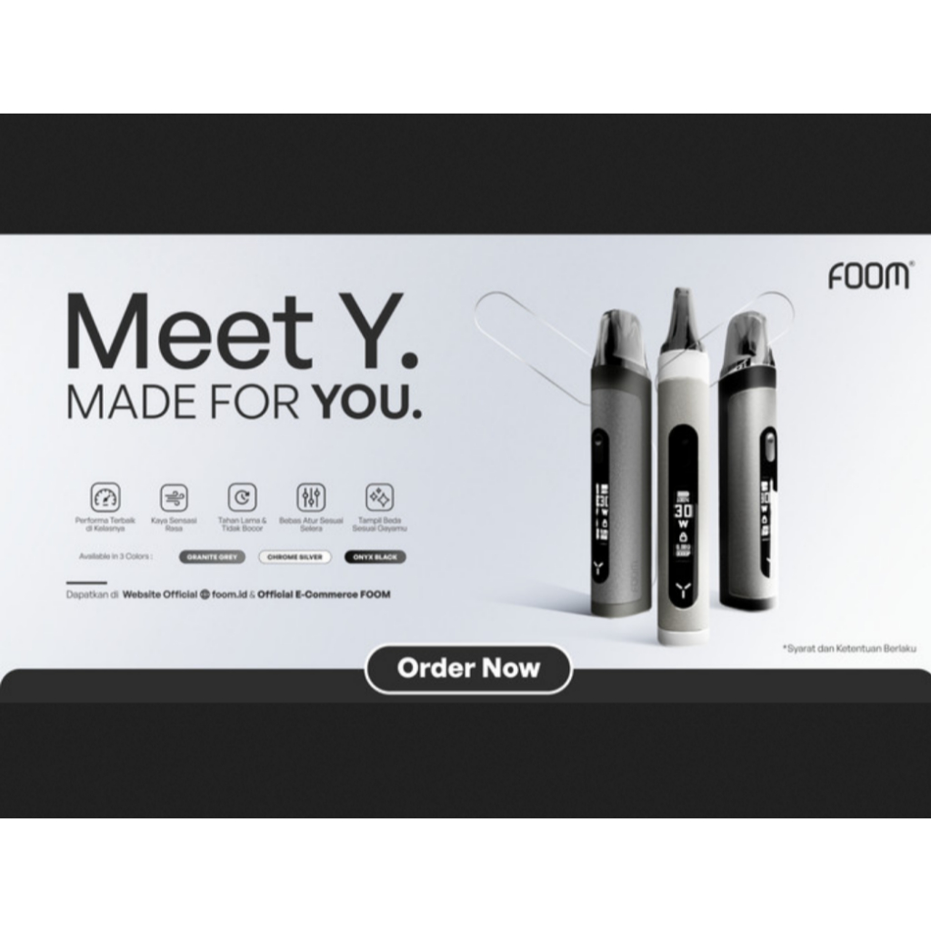 Jual Device Pod FOOM Y Bundling Saltnic foom 15ml 30mg | Shopee Indonesia