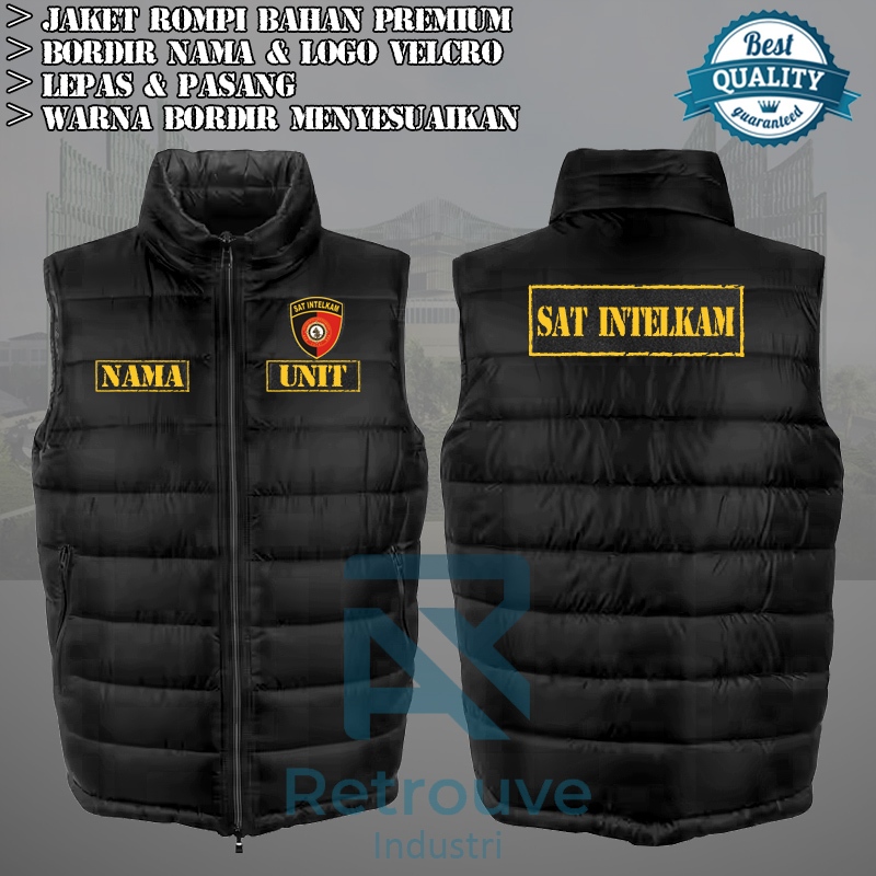 Jual (Premium) Jaket Rompi SAT INTELKAM Polri / Jaket Rompi Gelembung ...