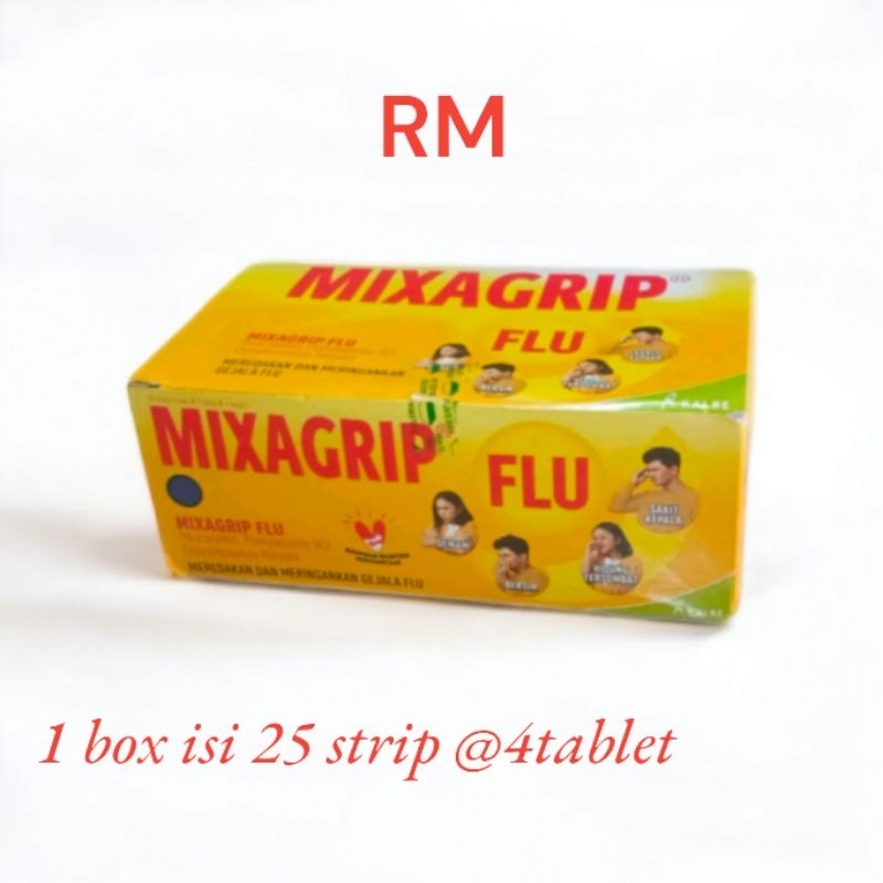 Jual Perbox Mixagrif Flu 1 box mixagrif flu isi 25strip @4tablet ...