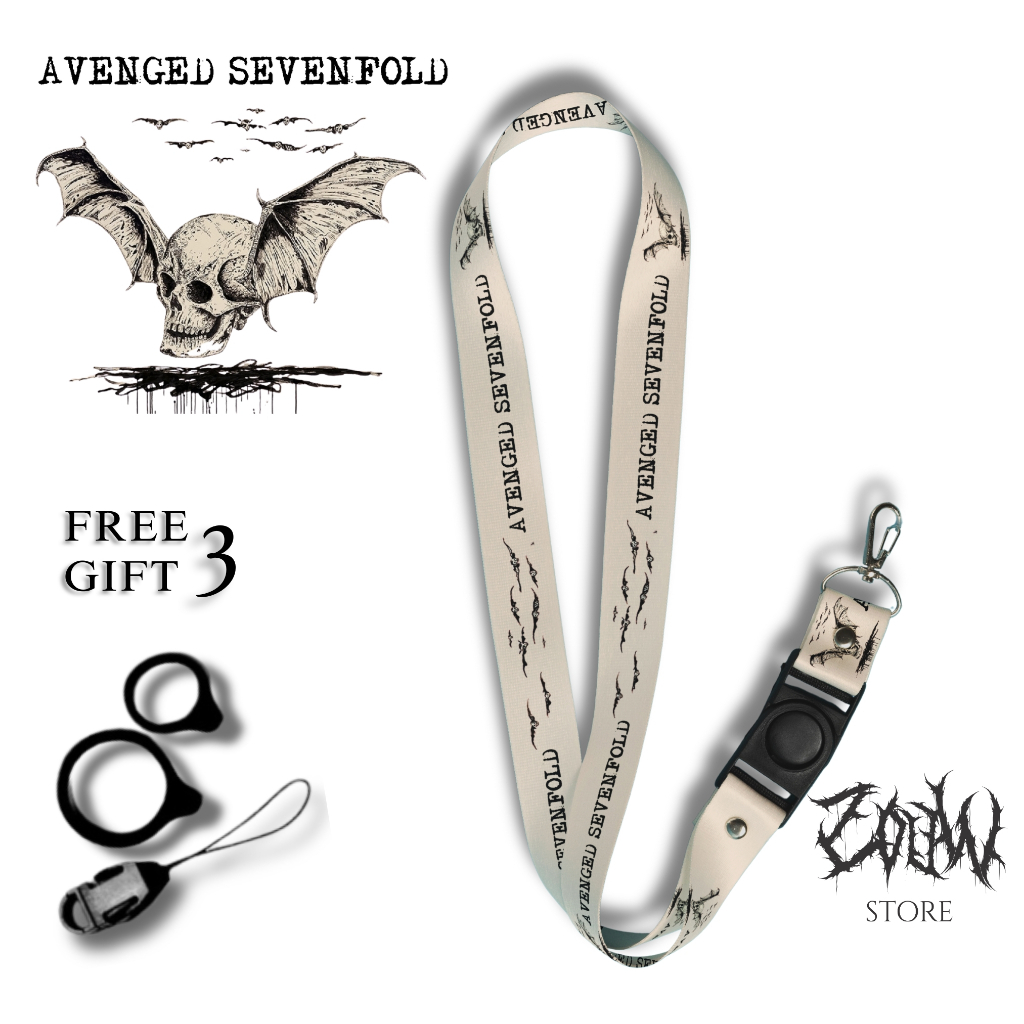 Jual LANYARD AVENGED SEVENFOLD A7X NEW COKLAT Gantungan Card Holder ...