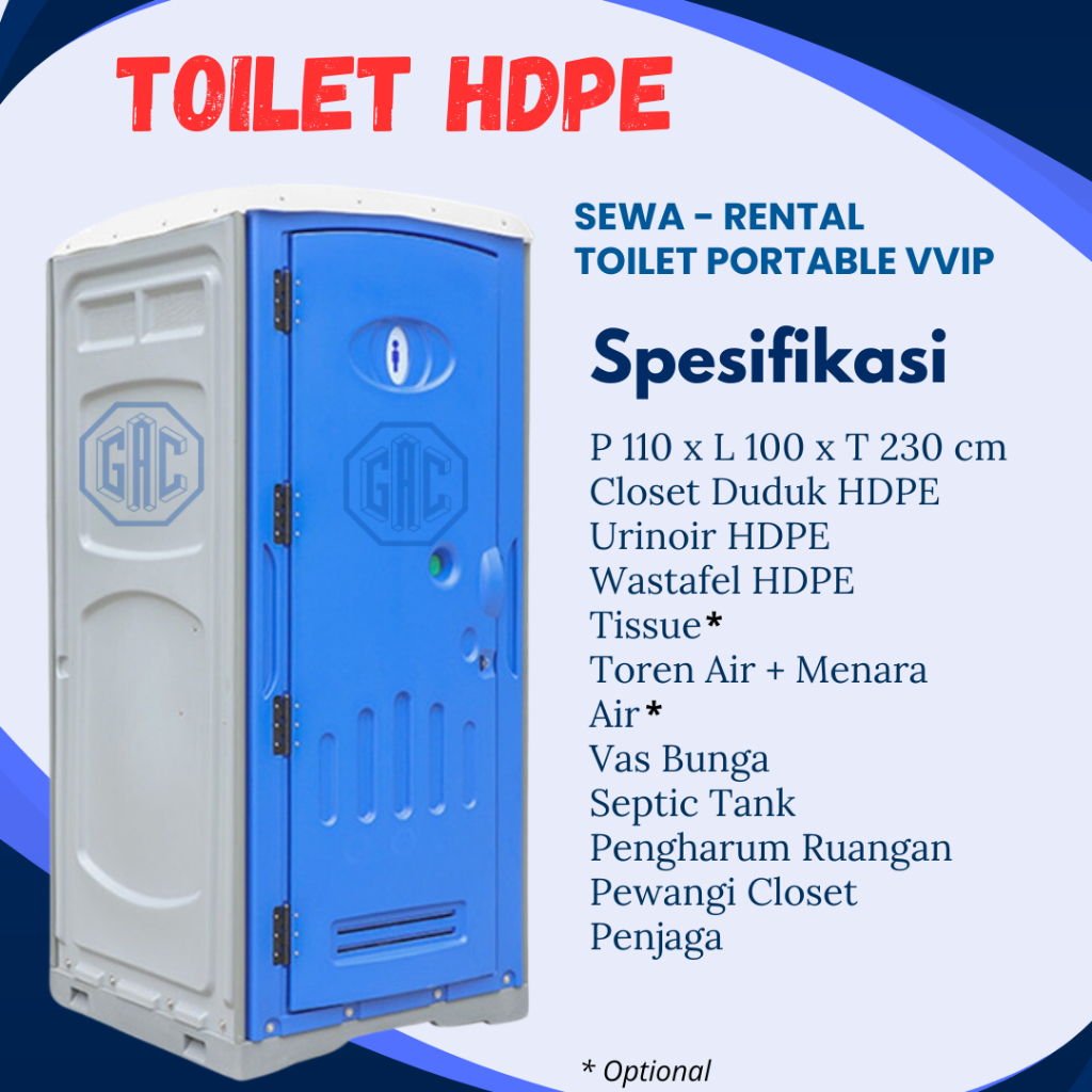 Jual Sewa Toilet Harian, Sewa Toilet Konser, Toilet VVIP Plastik HDPE ...