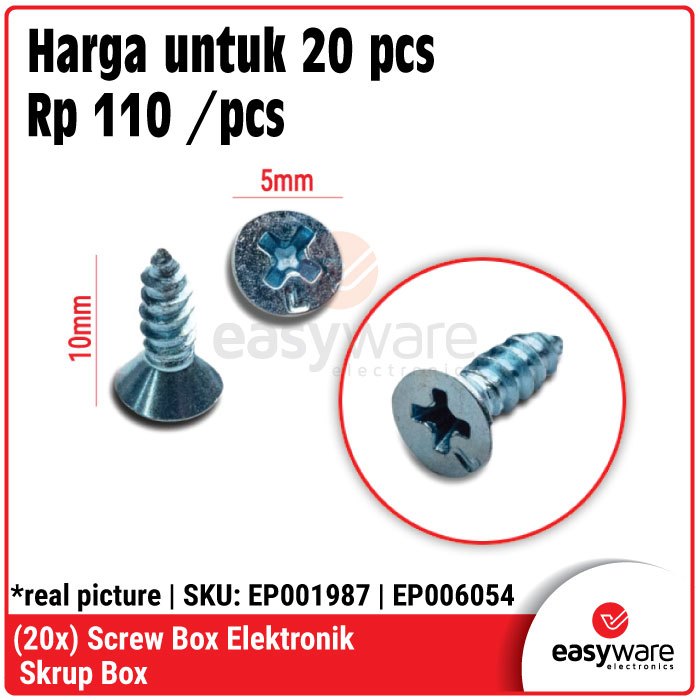 Jual 20x Skurp BOX X1 Baud BOX X1 Screw BOX X1 Baut BOX X1 | Shopee ...