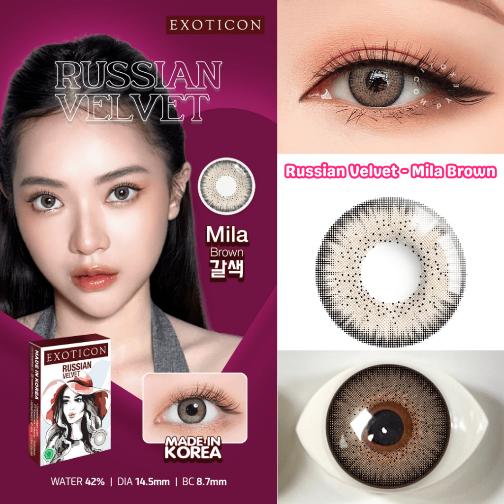 Jual Exoticon Softlens Russian Velvet Varian Mila | Irina | Tatiana ...