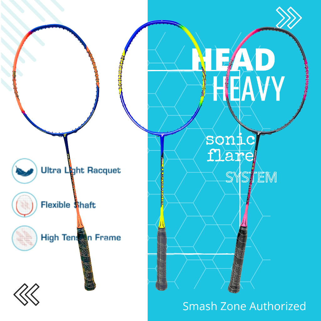 Jual Raket Badminton BOERDUN 10mm Longer Original Head Heavy 30 LBS 5U ...