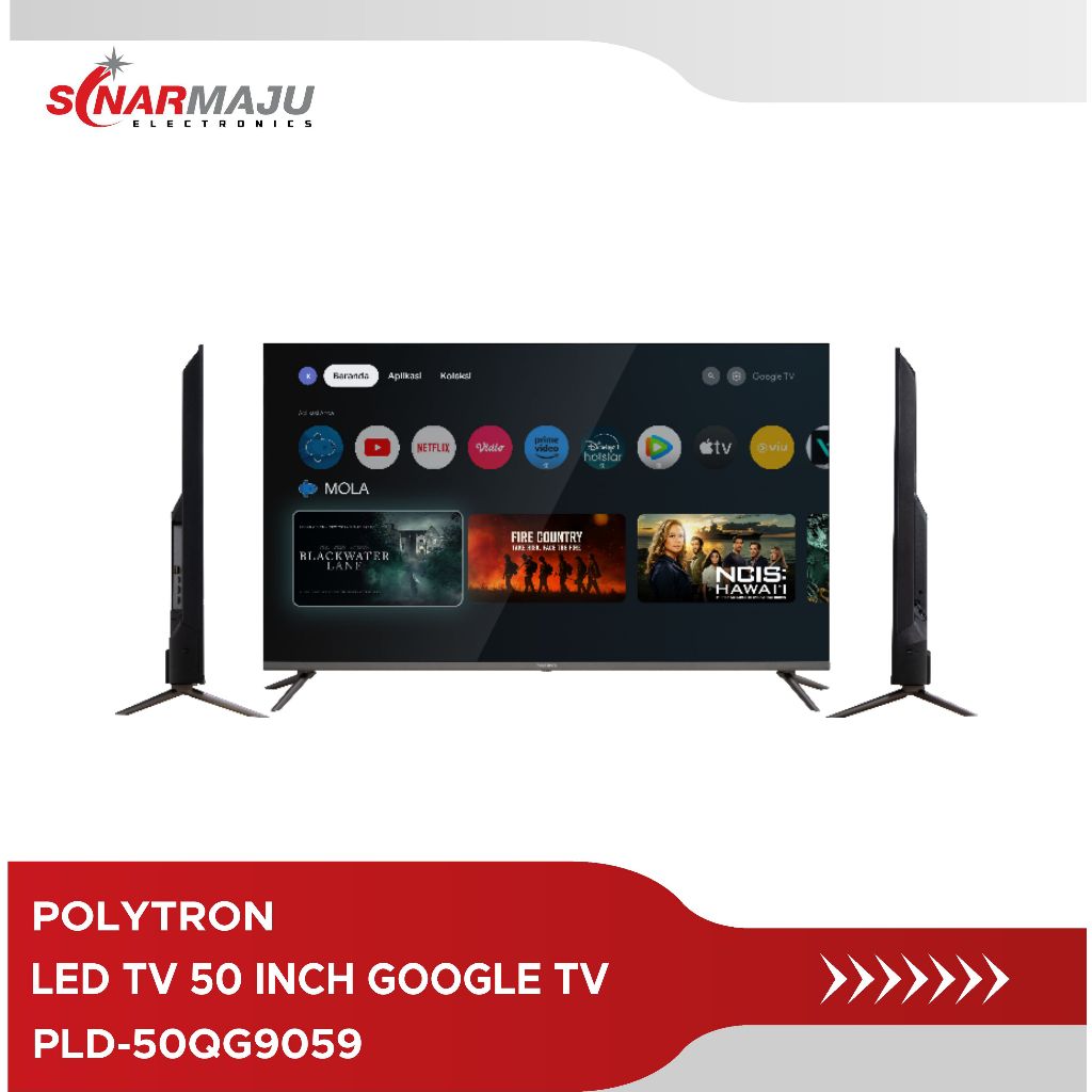 Jual LED TV 50 INCH POLYTRON GOOGLE TV EQLED 4K UHD PLD-50QG9059 ...