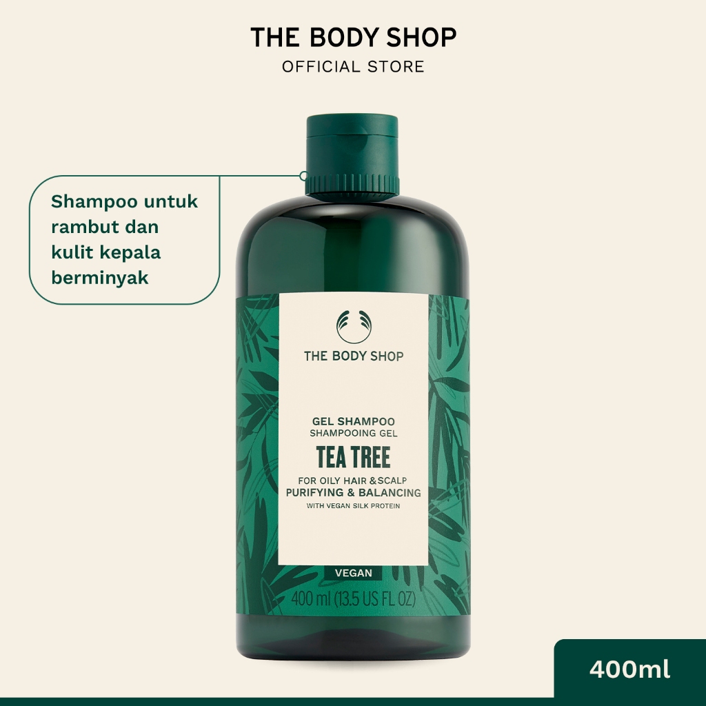Jual The Body Shop Tea Tree Shampoo 400ml | Shopee Indonesia
