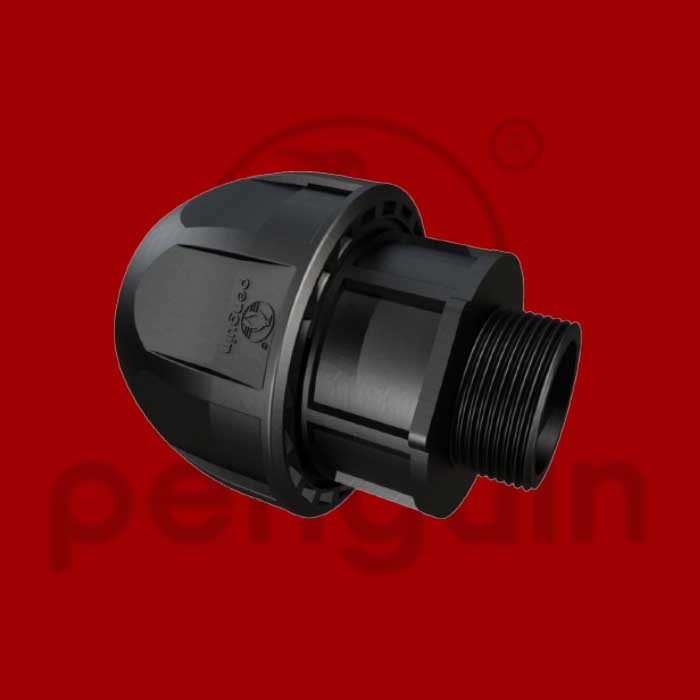 Jual SDL HDPE Compression 63mm (2 inch) Male Threaded Adaptor Penguin ...