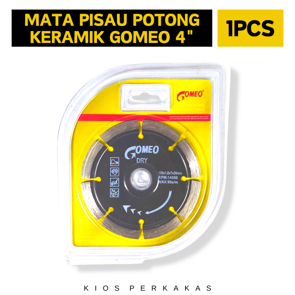 Jual Diamond Wheel Gomeo Kering/Dry Mata Gerinda/Pisau Potong Granite ...