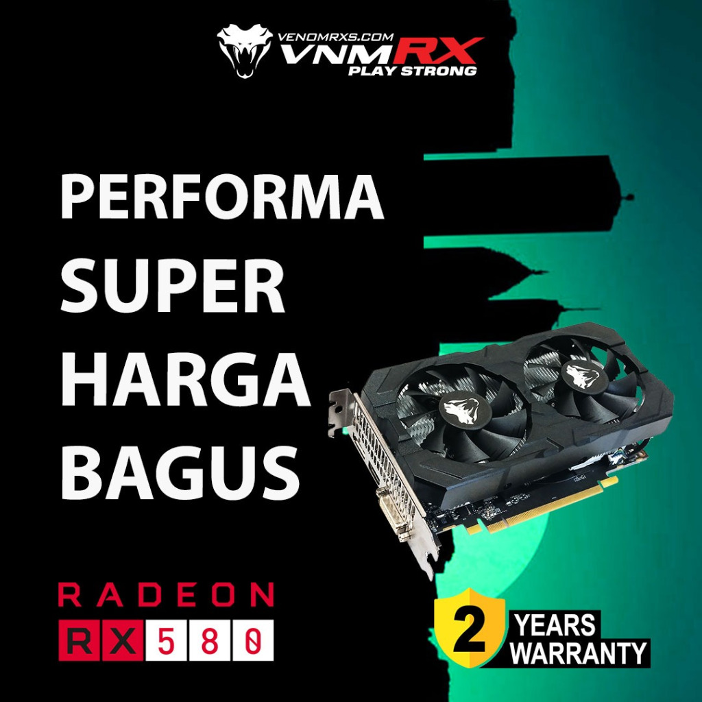Jual VENOMRX RADEON RX 580 8GB DDR5 256 bit VGA Card Venom RX 8GB RX580 ...