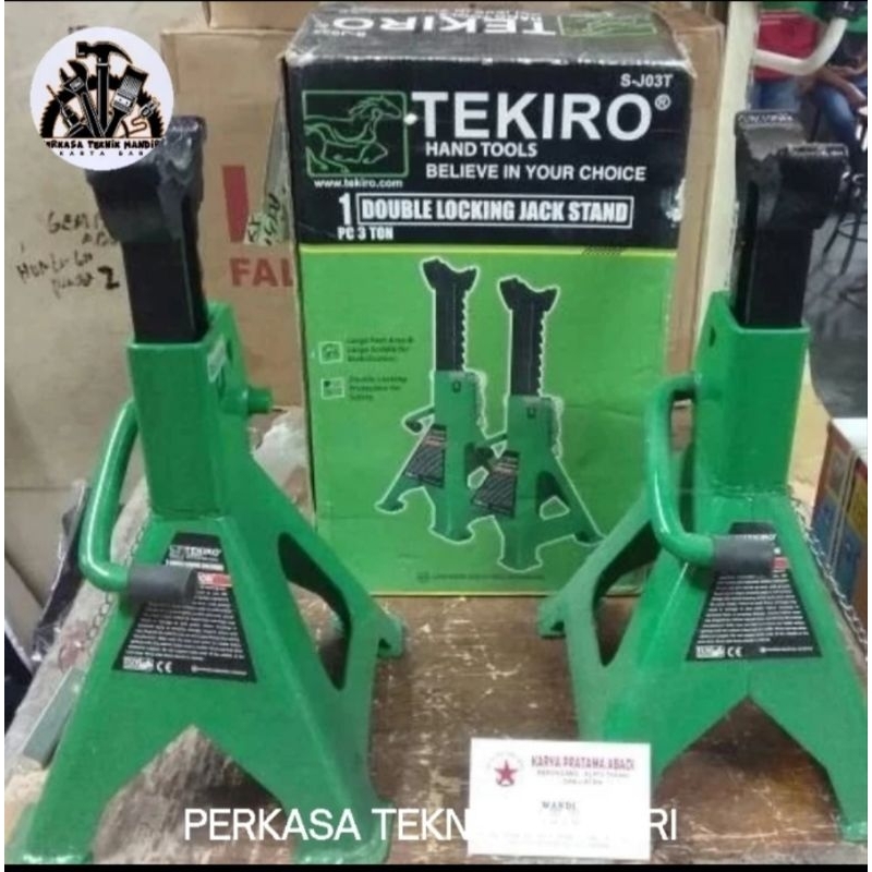 Jual Jack Stand Tekiro 3Ton / Double Locking Jack Stand 3Ton | Shopee ...