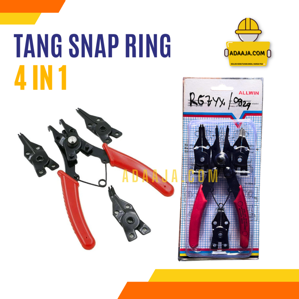 Jual Tang Snap Ring 4 in 1 Circlip Plier Set Tang Tekan Buka Tutup ...