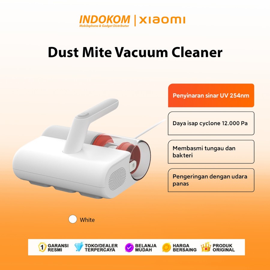 Jual Xiaomi Dust Mite Vacuum Cleaner | Daya Isap Cyclone 12.000 Pa ...