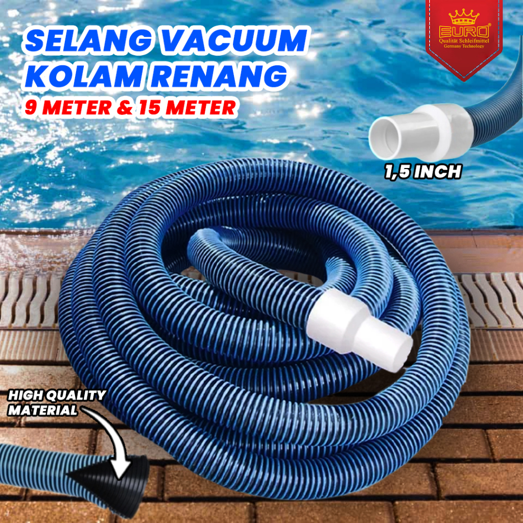 Jual Vacuum hose selang kolam renang 9m dan 15m Selang Vakum Kolam ...