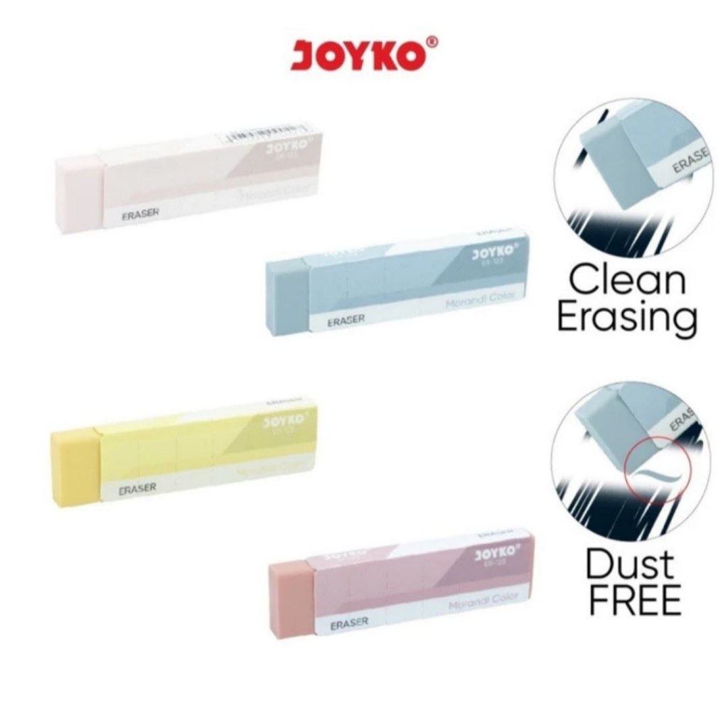 Jual Penghapus Joyko ER-123 - Morandi Pastel Color Eraser warna warni - Hijau | Shopee Indonesia