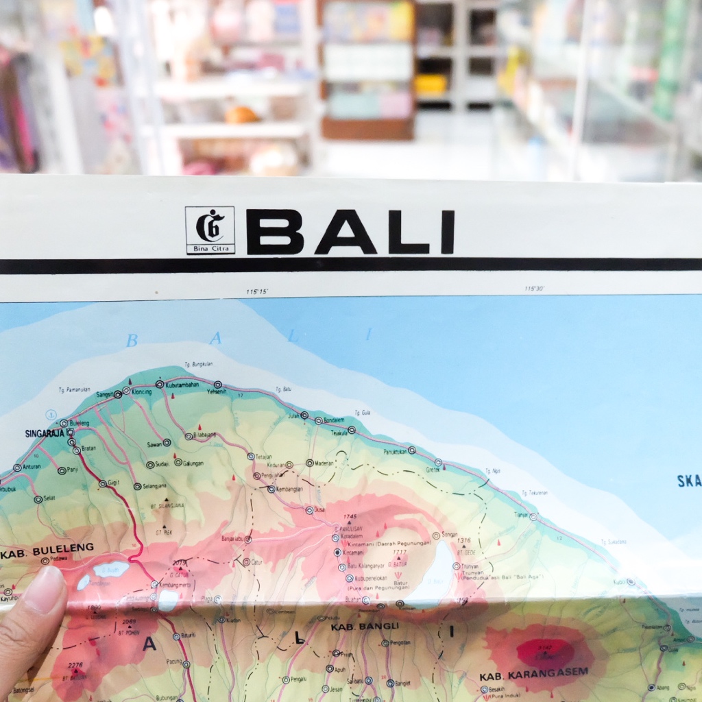 Jual Peta Bali Skala 1:250,000 | Shopee Indonesia