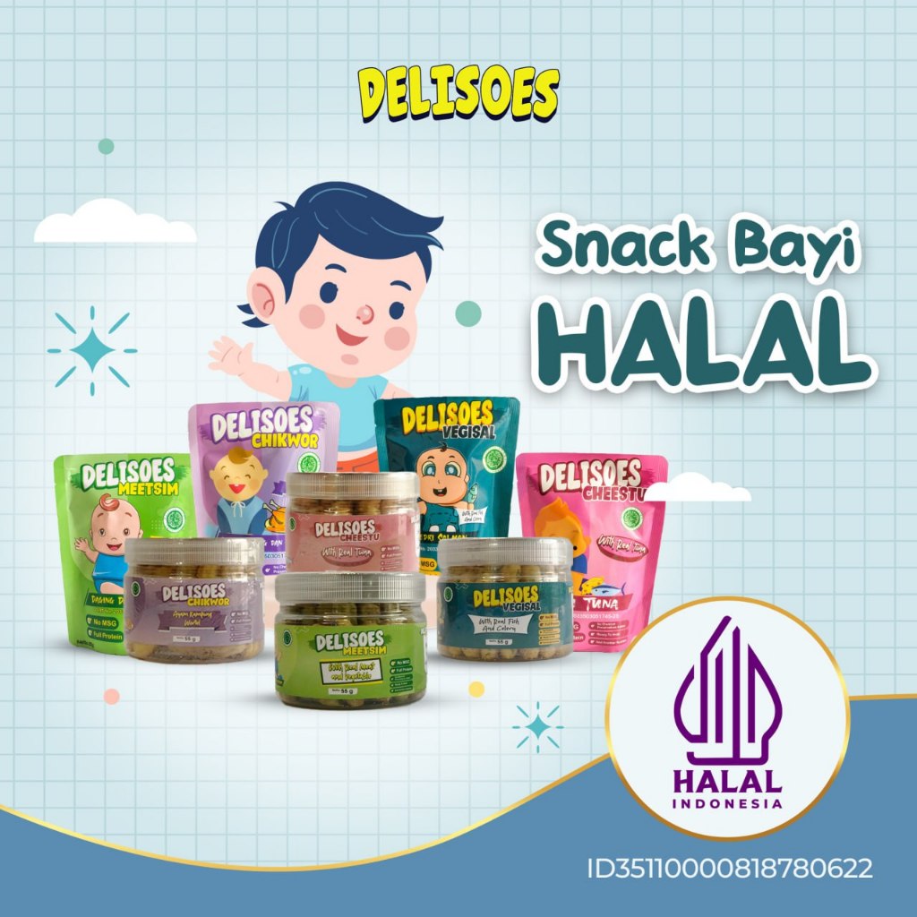 Jual Delisoes Camilan Snack Bayi Puffs Ayam Wortel / Daging Caysim ...