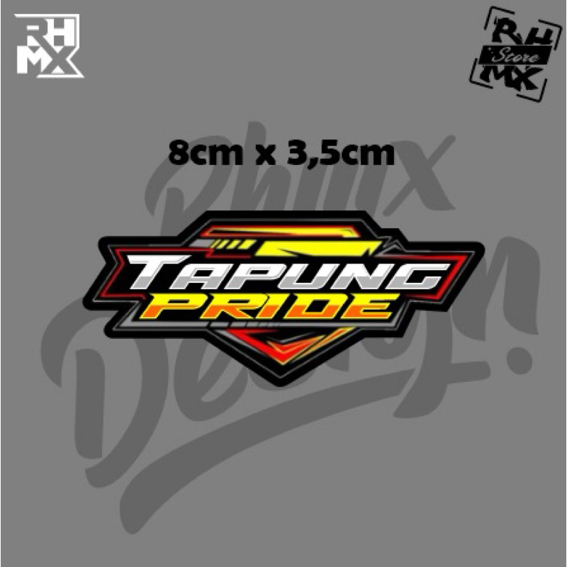Jual sticker TAPUNG PRIDE racing pack motor viral terbaru stiker taping ...