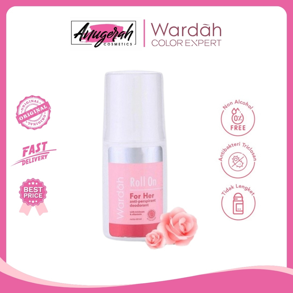 Jual Wardah Roll On For Her 60 ml - Deodoran Halal Non Alkohol yang ...