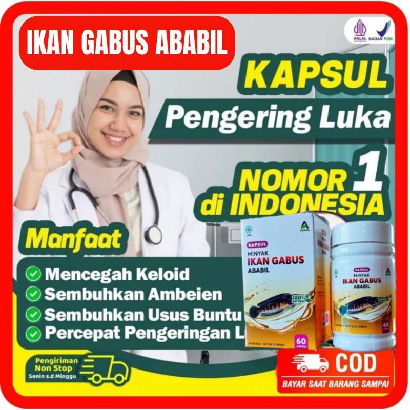 Jual [BISA COD] KAPSUL IKAN GABUS ABABIL ISI 60 - MINYAK IKAN GABUS ABABIL ISI 60 EKSTRAK IKAN ...