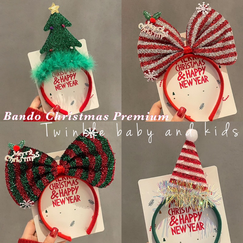 Jual BANDO NATAL PRINCESS SANTA CLAUS BANDANA JEPIT JEPITAN IKAT RAMBUT ...