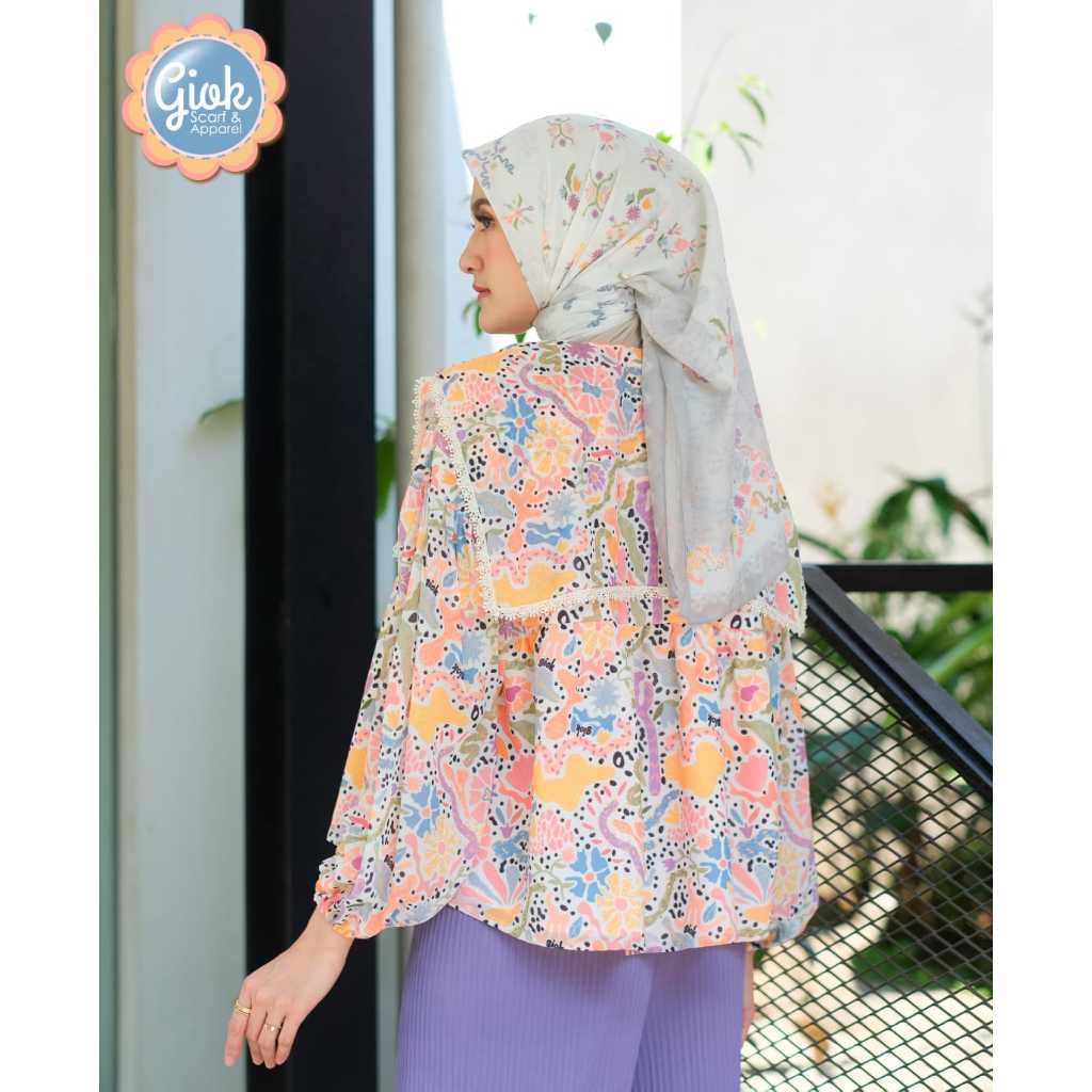 Jual Aubrey Blouse by Giok Apparel | Shopee Indonesia