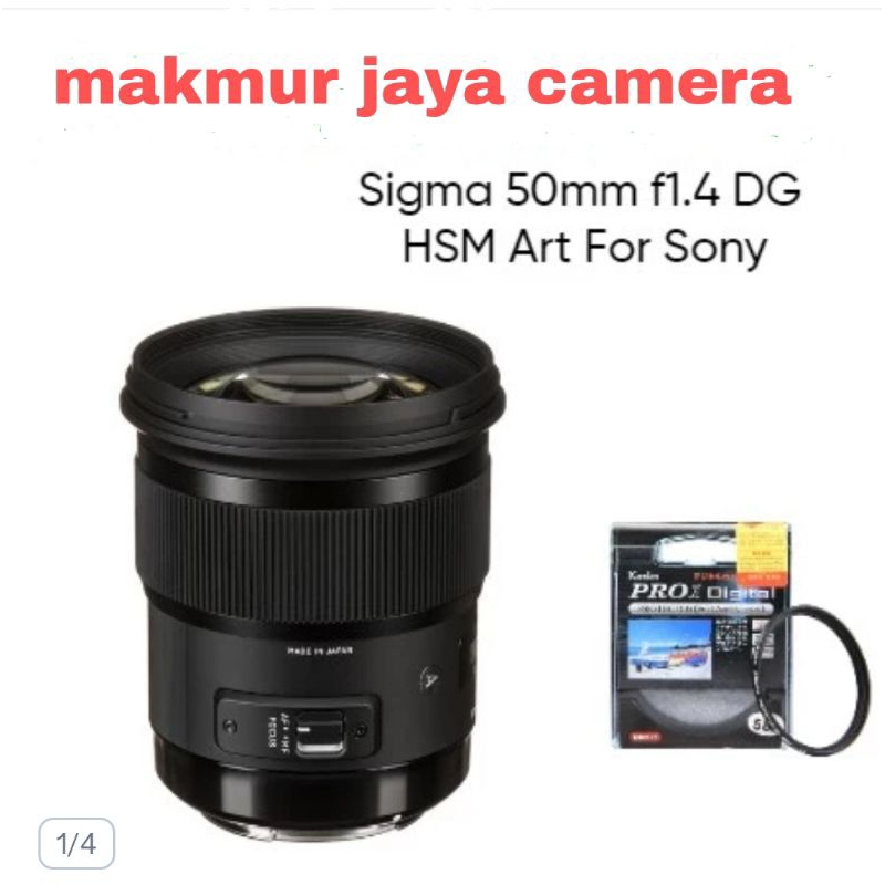 Jual LENSA SIGMA 50MM F1.4 DG DN ART FOR SONY | Shopee Indonesia