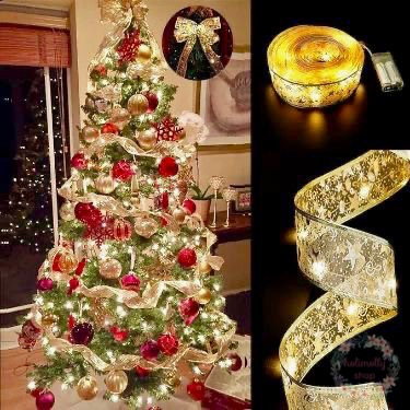 Jual SLINGER LAMPU LED - Hiasan Pita Lampu Pohon Natal Dekorasi Tali ...