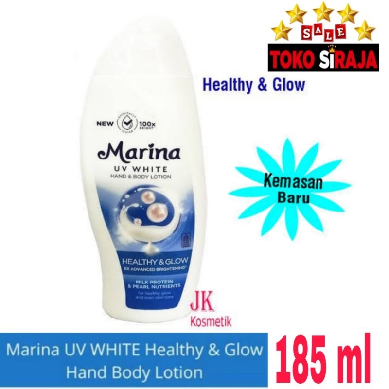 Jual HAND & BODY LOTION MARINA UV WHITE HEALTHY AND GLOW 185 ML ...