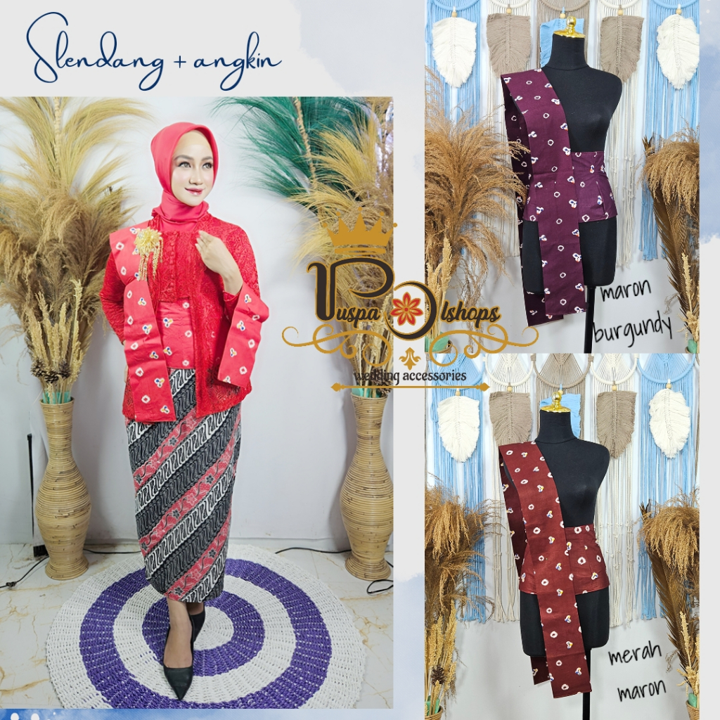 Jual angkin dan slendang jumputan paket angkin instan dan slendang ...