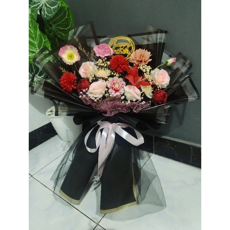 Jual SUPER BIG tinggi 70 cm an - Bucket cowok warna hitam - Bucket ...