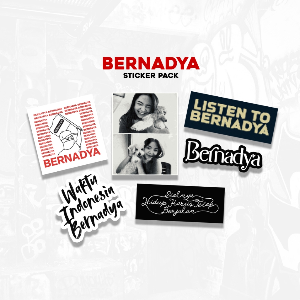 Jual Bernadya - Sticker Pack | Stiker Band | Sticker Vinyl | Stiker ...